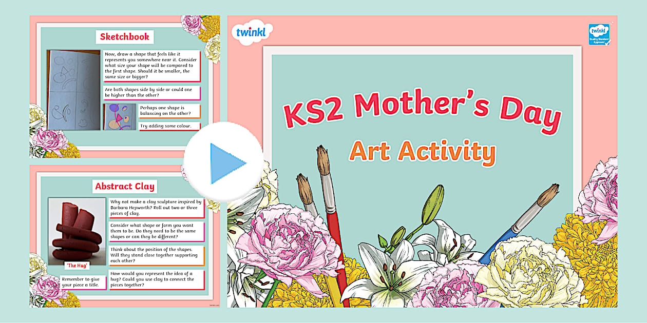 KS2 Mother's Day Art Activity (teacher made) - Twinkl