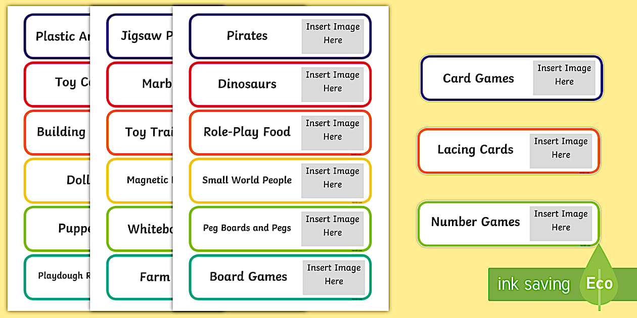 Editable Photo Resource Tray Labels (Hecho por educadores)
