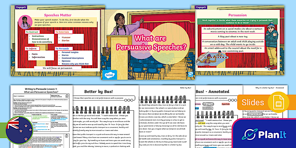 Phase 2 Writing to Persuade Speeches Lesson 1: What are Persuasive ...