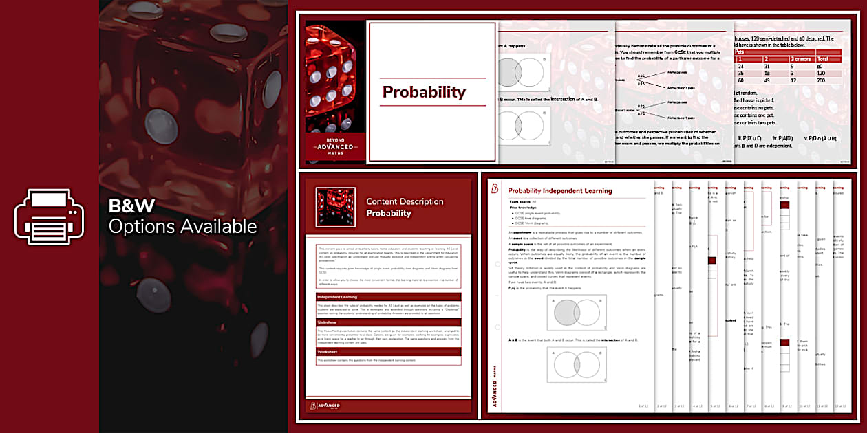 👉 Probability Resource Pack (teacher made) - Twinkl