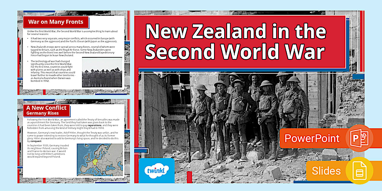 New Zealand in the Second World War Powerpoint - Twinkl