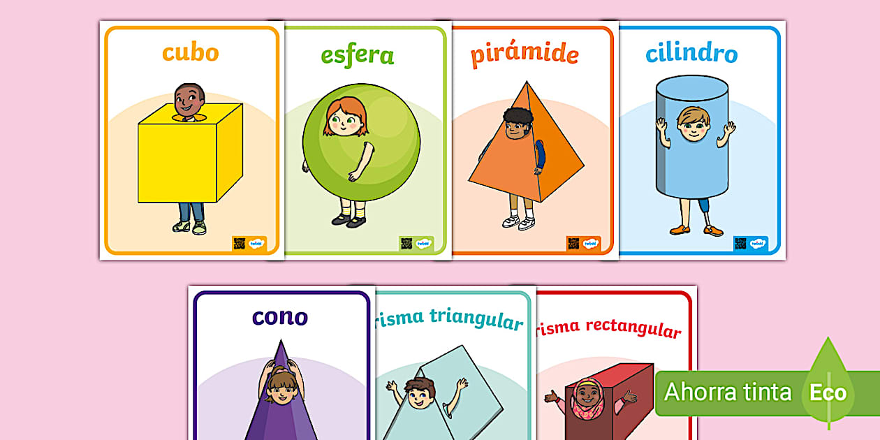 Carteles: Conociendo los cuerpos geométricos (teacher made)