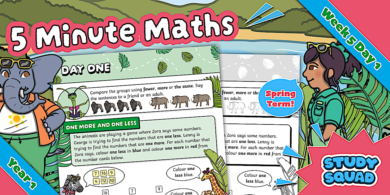 👉 Study Squad 5 Minute Maths - Year 1 Spring - Week 5 Day 1