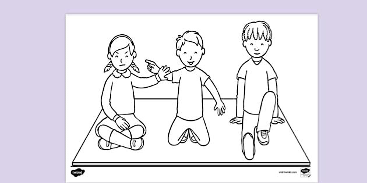 children not sitting still Colouring | Colouring Sheets