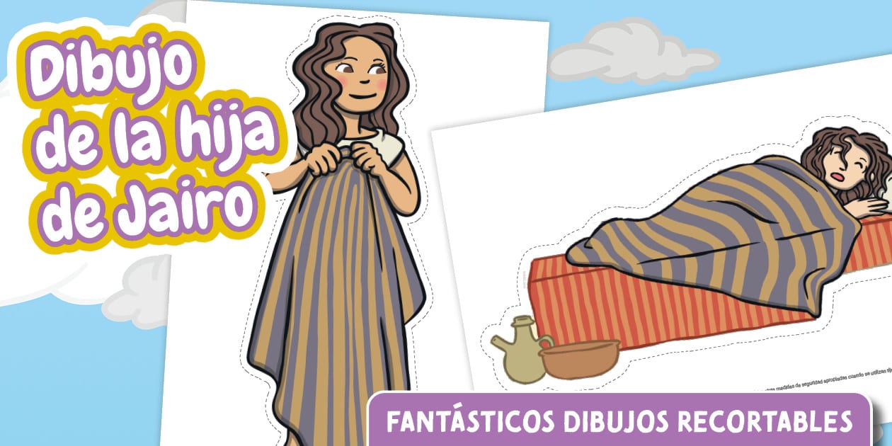 Dibujo de la hija de Jairo - Recursos educativos Twinkl