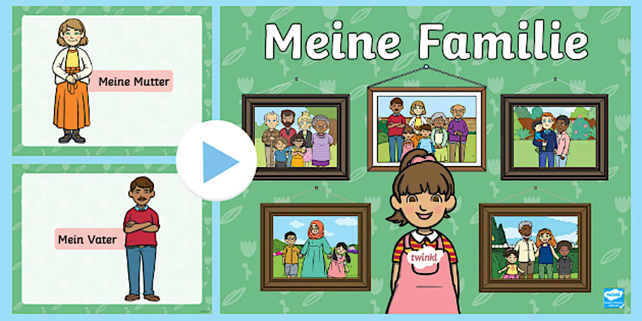 Family Members in German - German Family Members PowerPoint