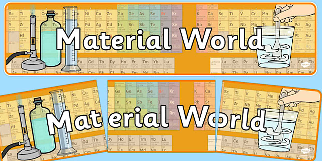 Material World Display Banner NZ (teacher made) - Twinkl