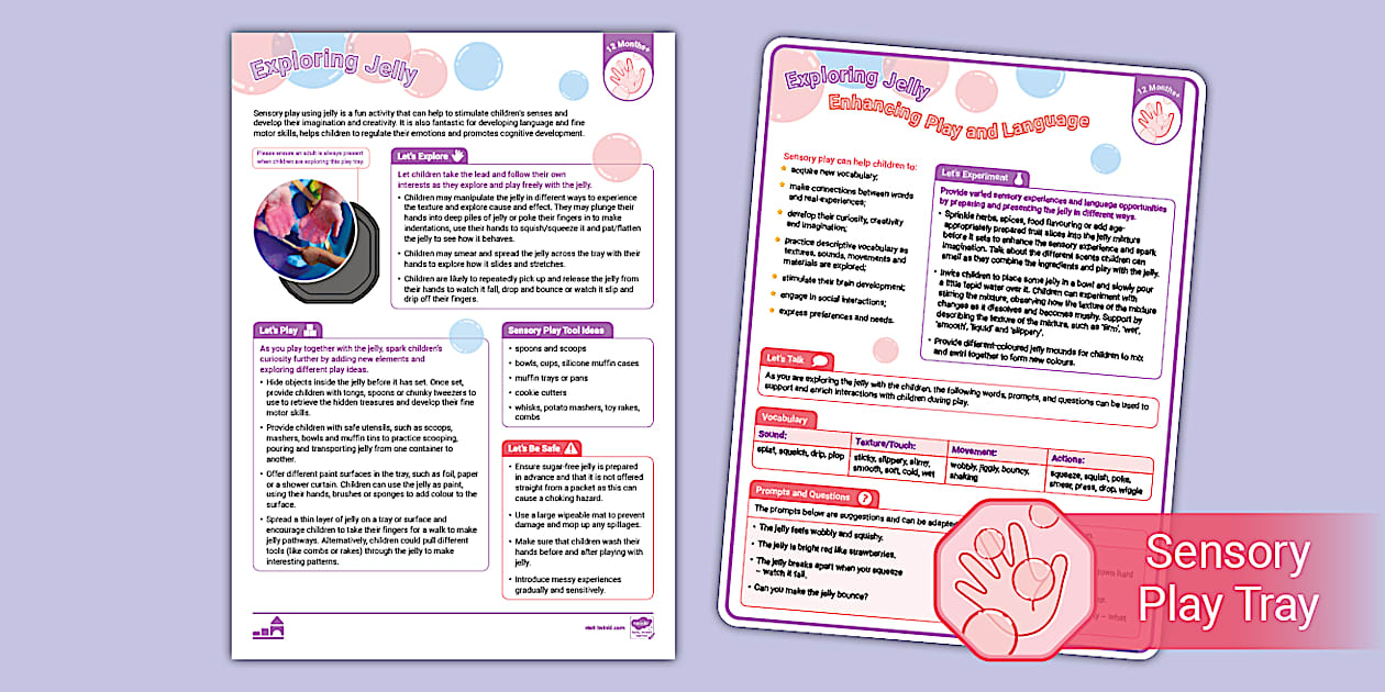 Sensory Play Tray: Exploring Jelly (12 Months+) | Twinkl