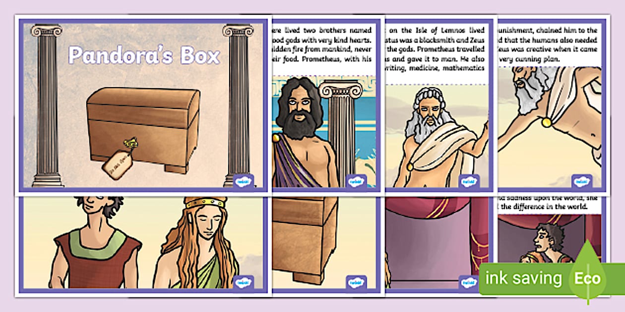 Pandora's Box Ancient Greek Myth Story - Classroom Resource