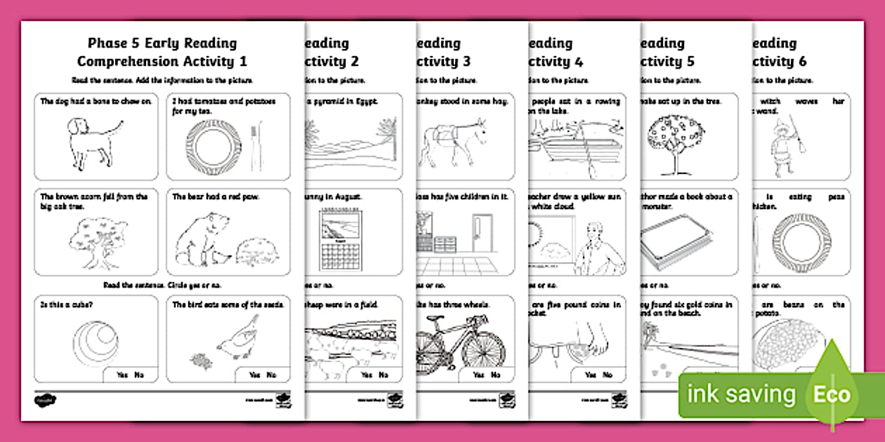 Phase 5 Early Reading Comprehensions Set 1 (teacher made)
