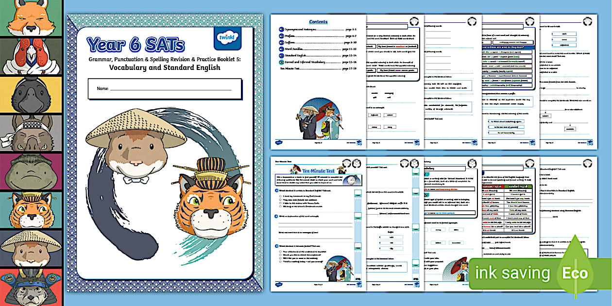 Grammar, Punctuation & Spelling Revision & Practice Booklet 5: Vocabulary