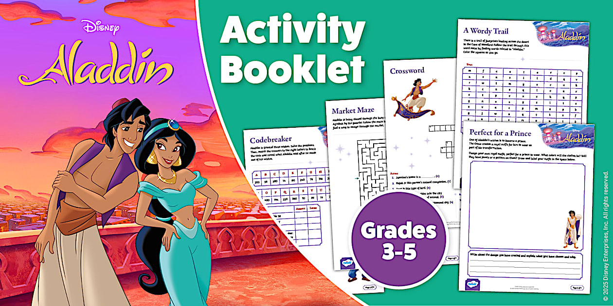 Aladdin: Activity Booklet for 3rd-5th Grade
