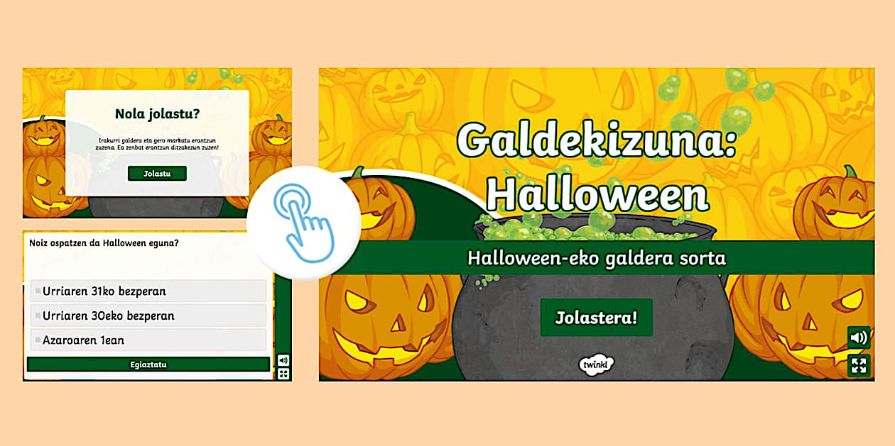 Galdekizuna: Halloween - Euskera (Teacher-Made) - Twinkl