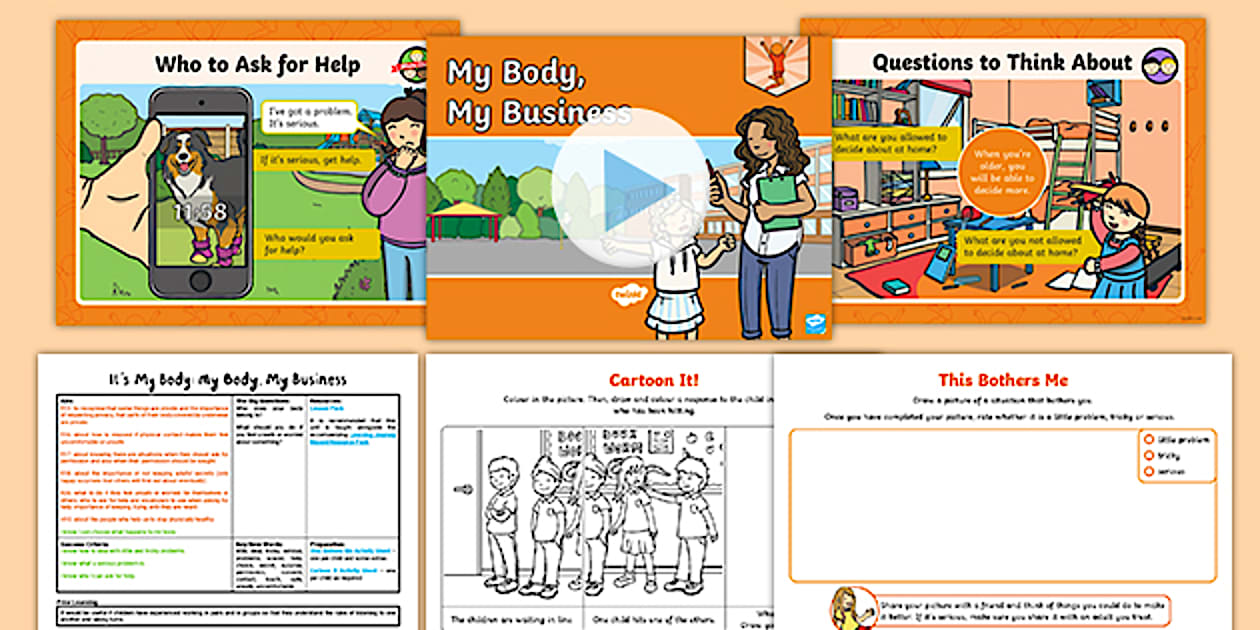 PSHE: KS1 It's My Body - Lesson Pack 1 (teacher made)