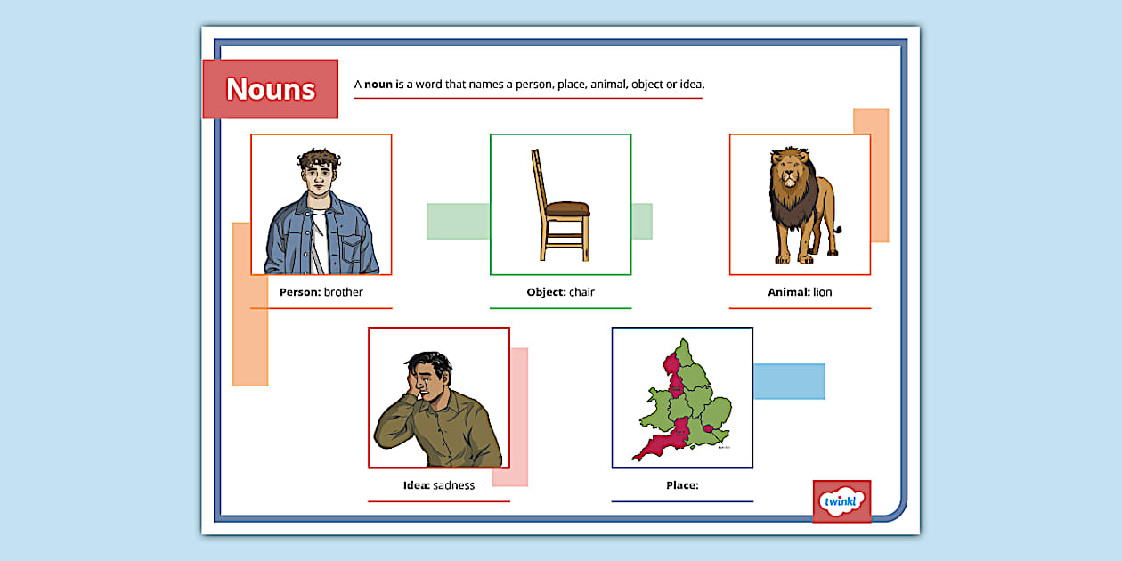 Older Learners Noun Display Poster - Twinkl - Adult - Twinkl