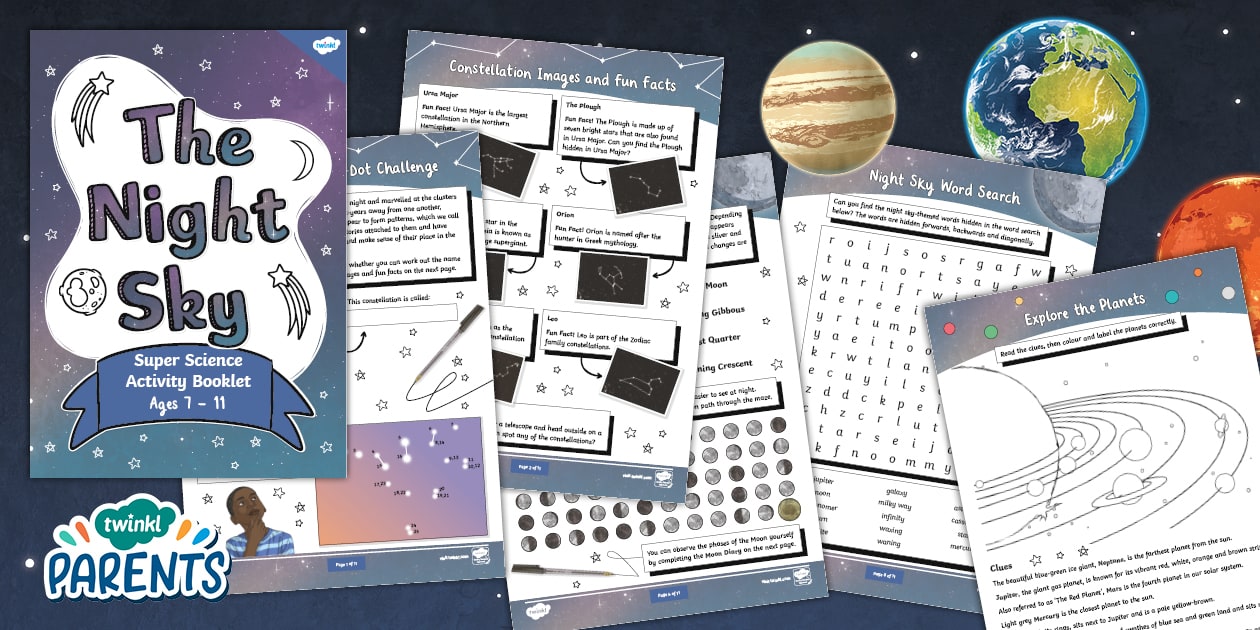 The Night Sky Activity Booklet (Ages 7 - 11) (Teacher-Made)