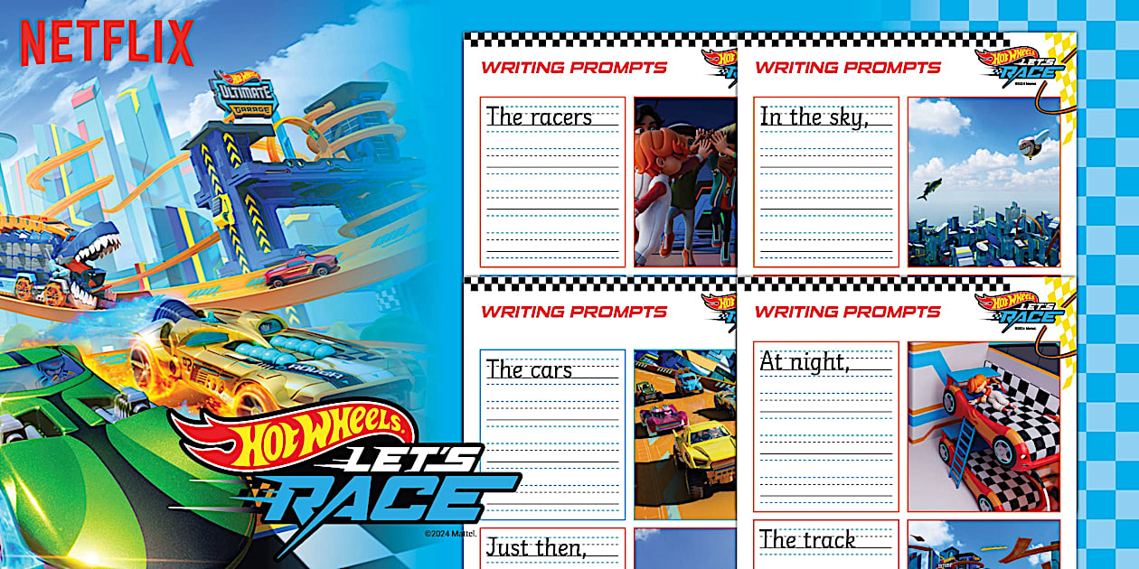 Hot Wheels: Simple Sentences Prompt Activity (teacher made)