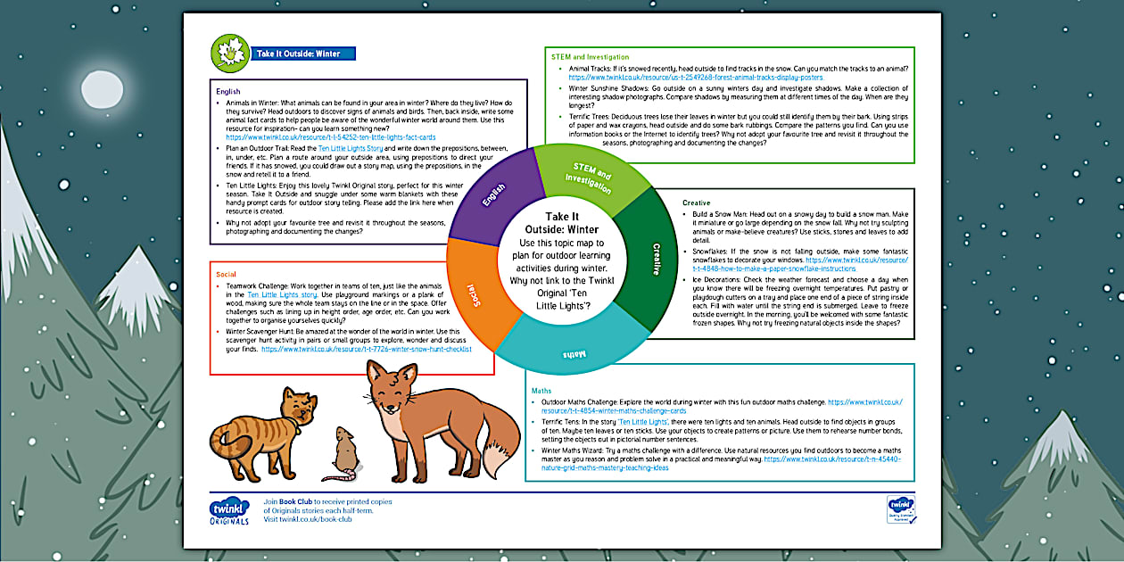 KS1 Take It Outside: Winter Teaching Ideas (teacher made)