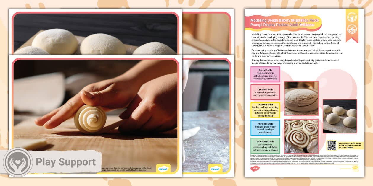 Modelling Dough Bakery Inspiration Photo Display Posters