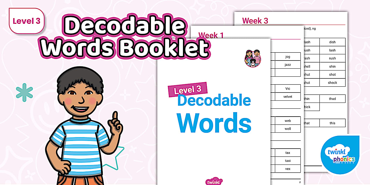Level 3 Decodable Word Booklet