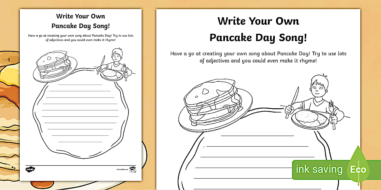 Pancake Day Song - Primary Resources (teacher made) - Twinkl