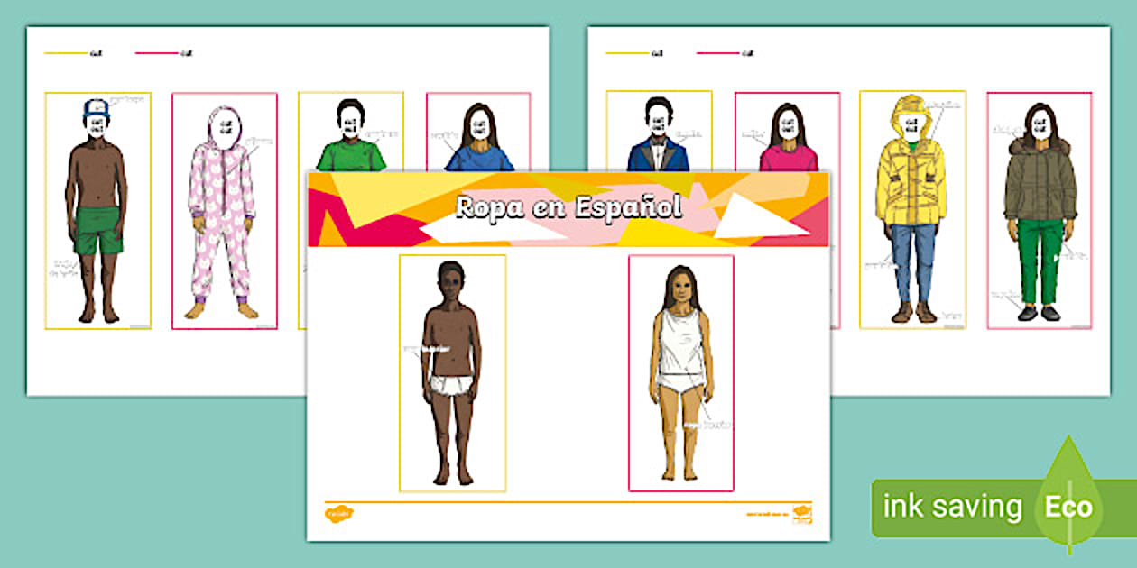 Spanish Clothing Dress Up Activity (teacher made) - Twinkl