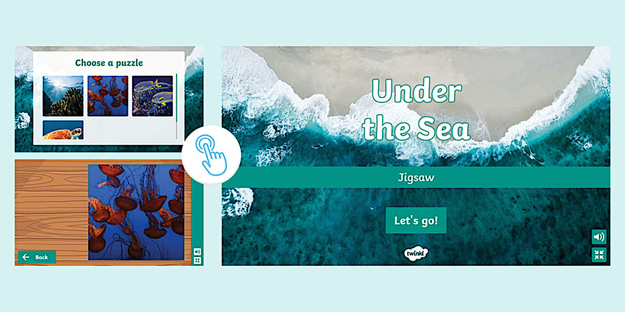 * NEW * Under the Sea Interactive Jigsaw Puzzle - Twinkl