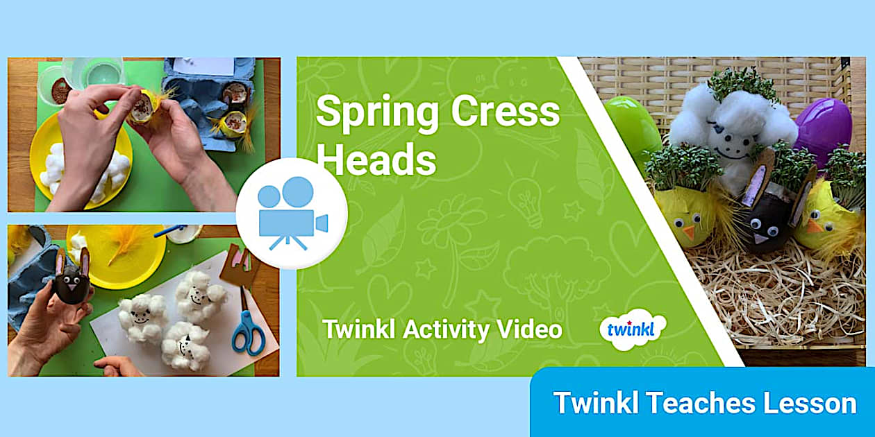 How to Make Spring Cress Heads | EYFS Holiday Club Video