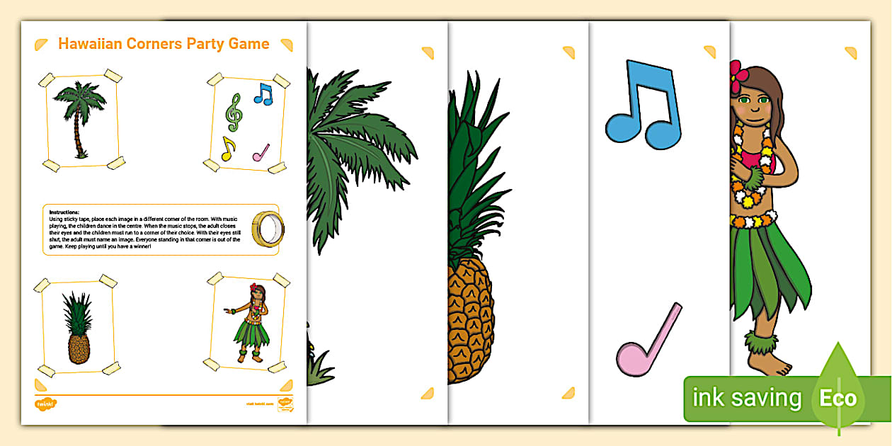 Hawaii Party Game,Hawaii Party (teacher made) - Twinkl