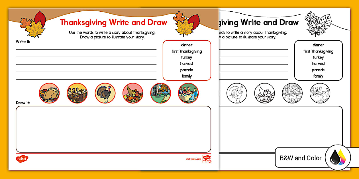 Thanksgiving Writing Worksheet | Resource | Twinkl USA