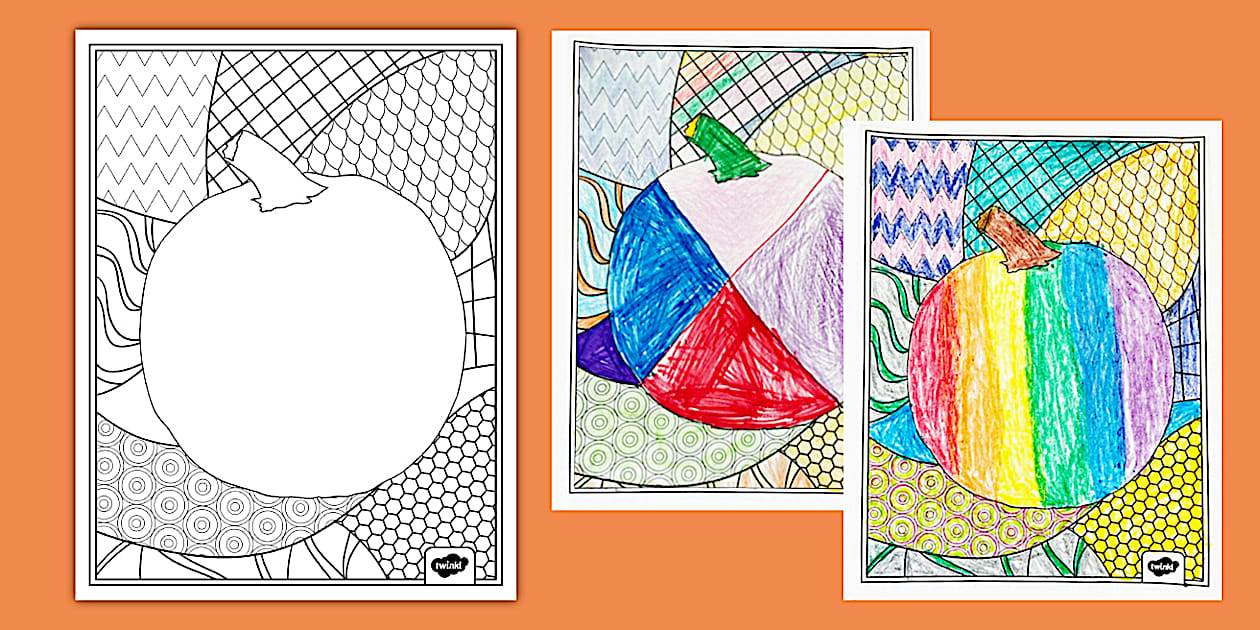 Fall Pop Art Worksheet | Art Resource | Twinkl USA - Twinkl