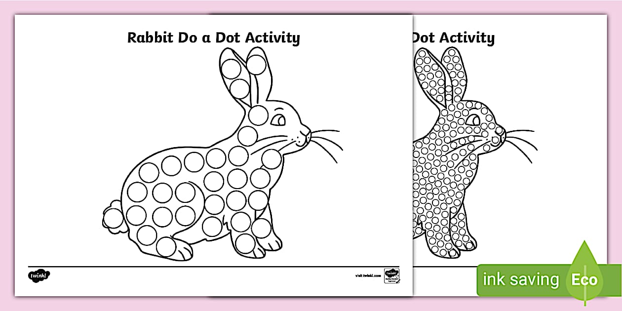 Rabbit Do a Dot Activity | Twinkl | KS1 | Fine Motor Skills