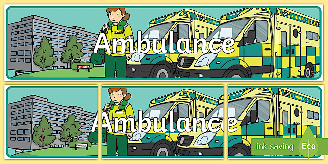 👉 Ambulance Display Banner - Paramedics Role Play Banner