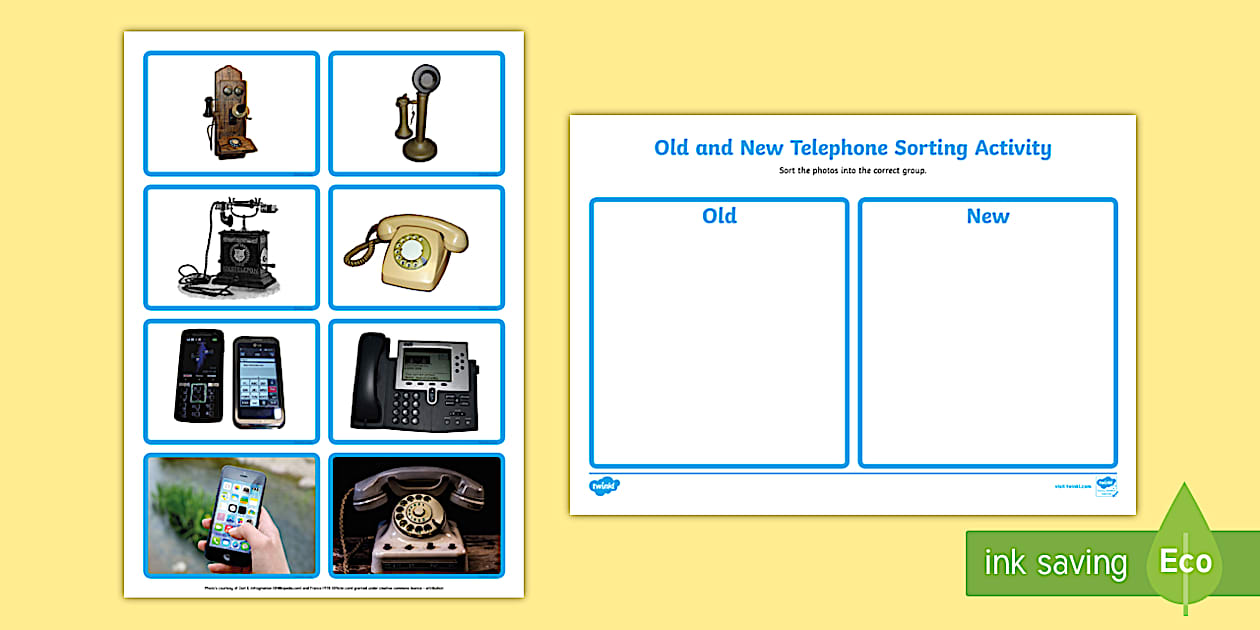 Alexander Graham Bell | Telephone Sorting Activity - Twinkl