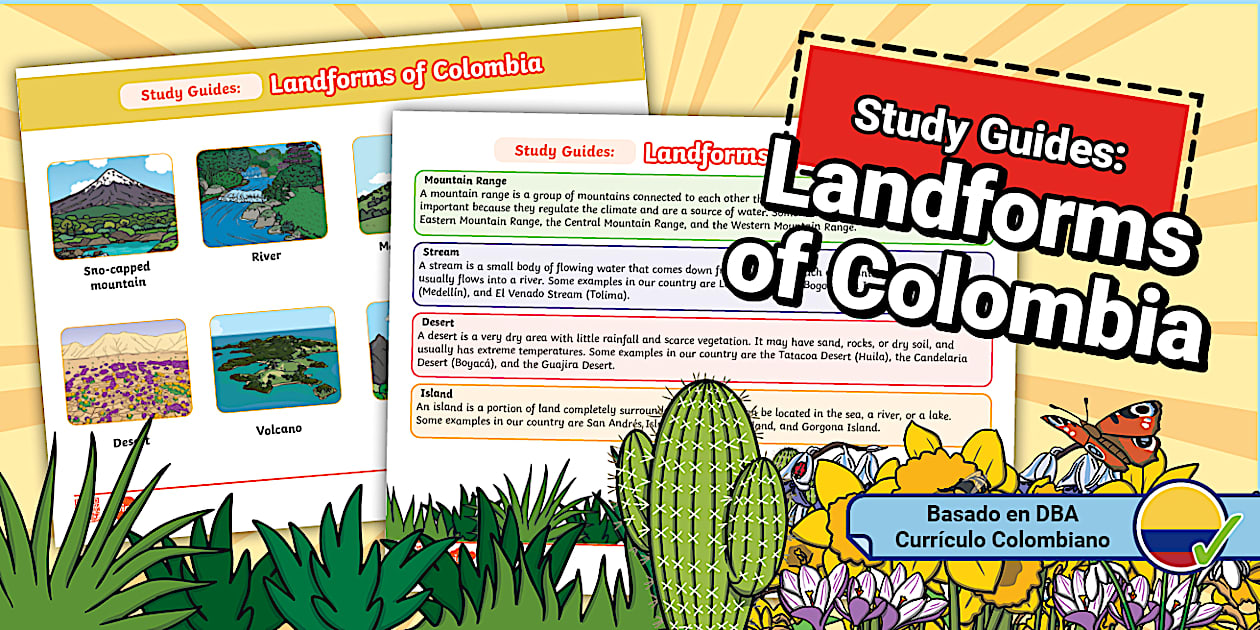 Landforms of Colombia Study Guides