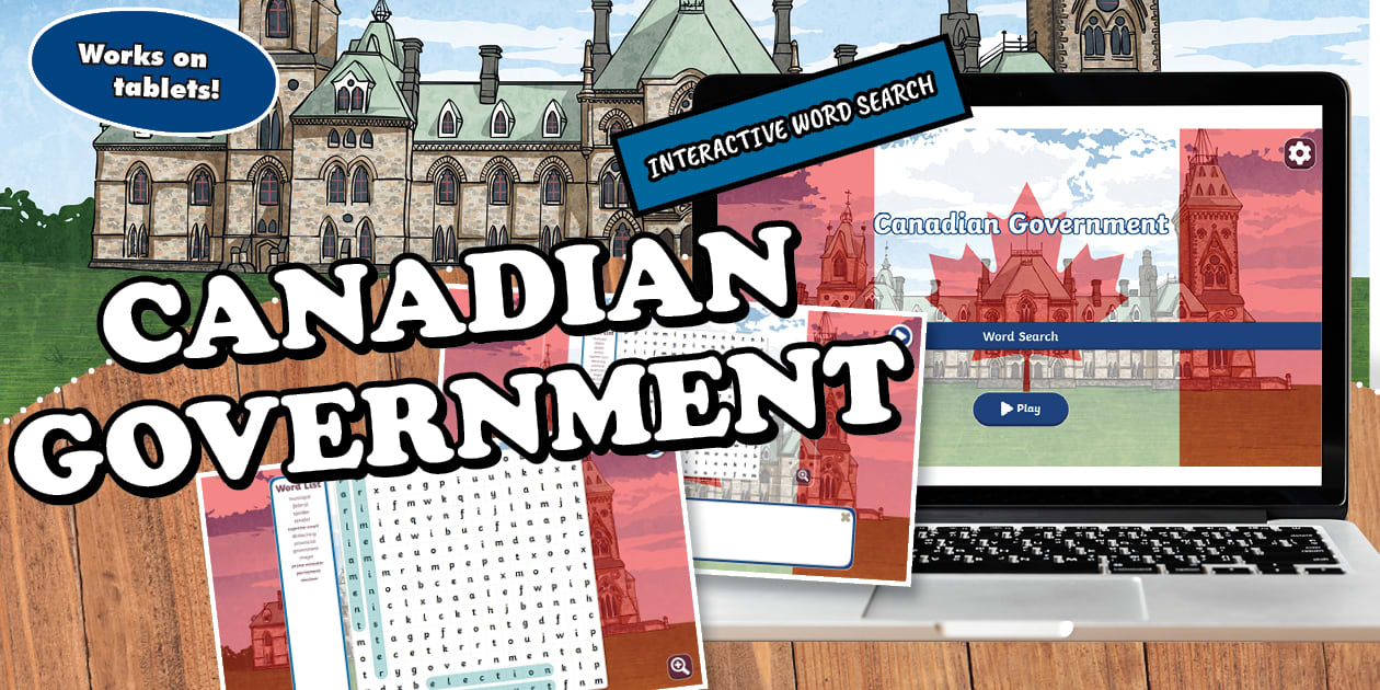 Canadian Government Interactive Word Search