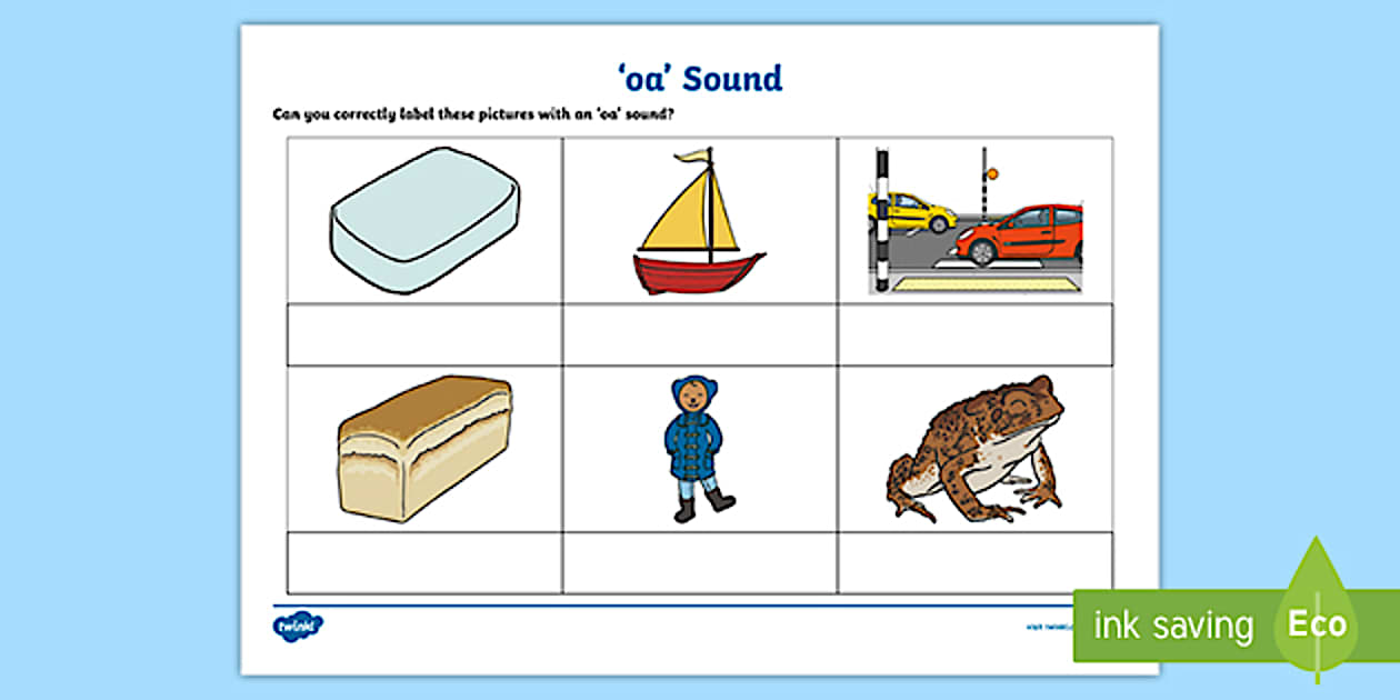 oa Phonics Sound | Worksheets | Primary Resources - Twinkl