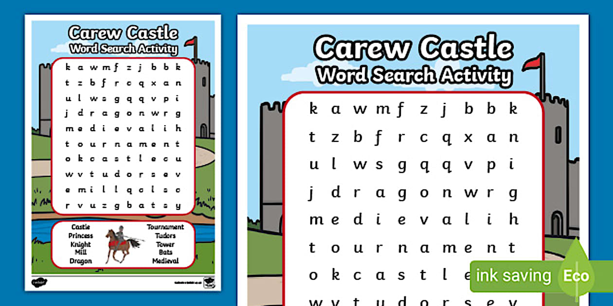 Carew Castle Word Search Activity | Primary Resources
