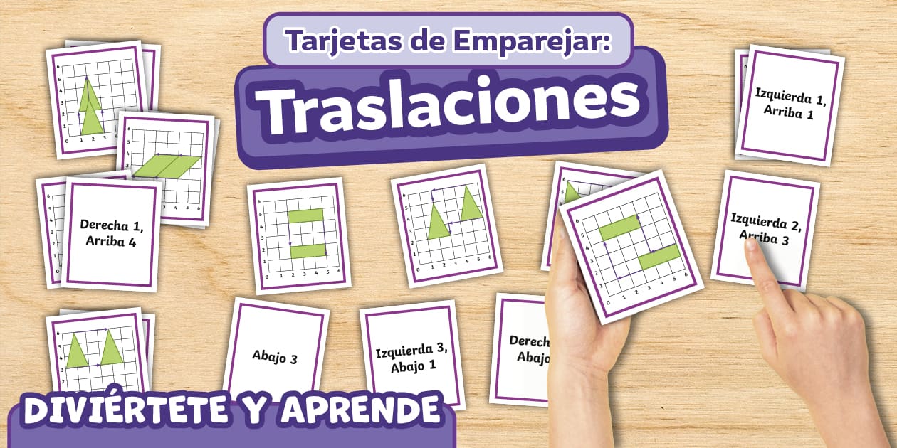 Tarjetas | Emparejar |Traslación | Transformación Isométrica
