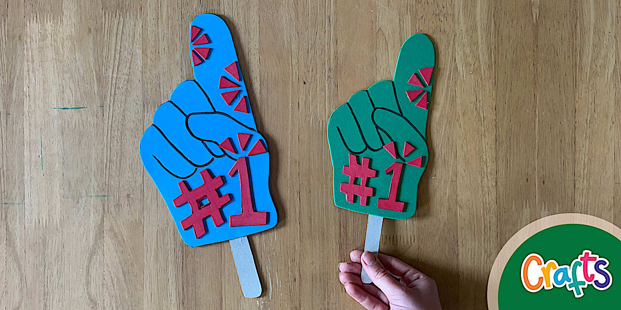 Sports Foam Finger DIY Craft | Twinkl Crafts (teacher made)