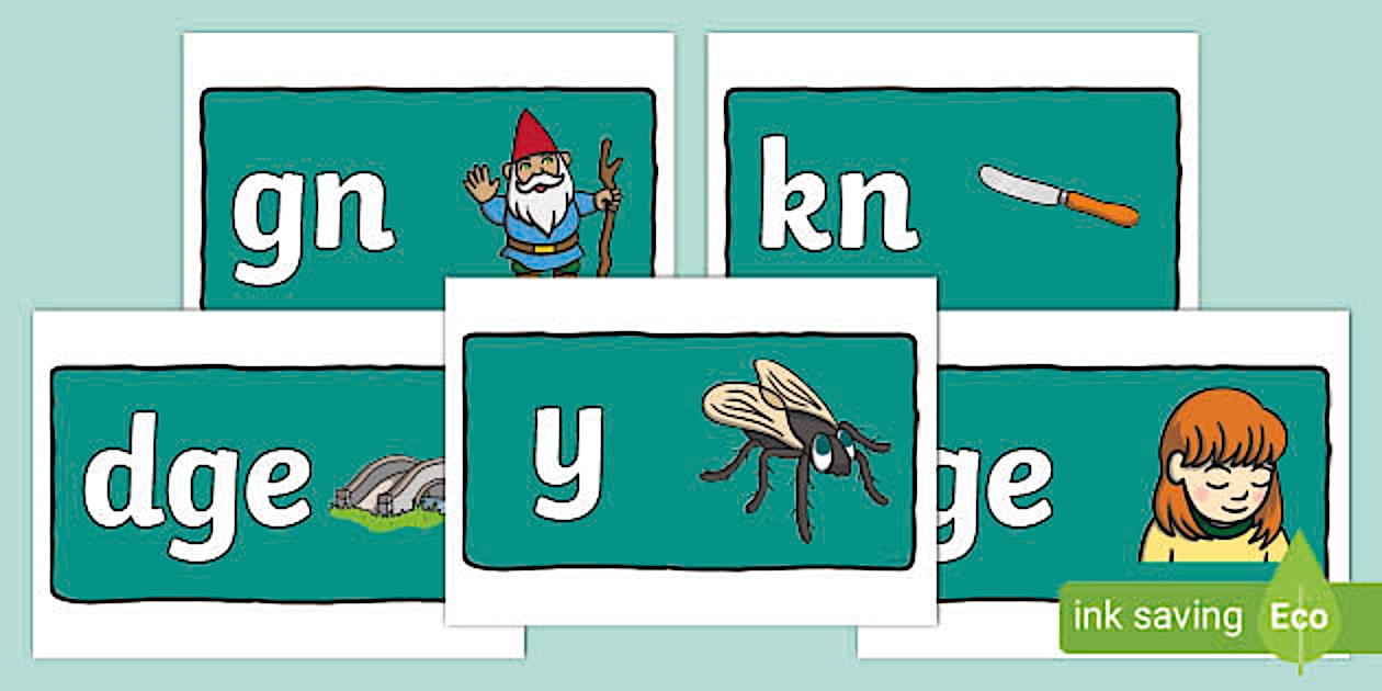 Twinkl Phonics Level 6 GPC Mnemonic Display Bricks - Twinkl