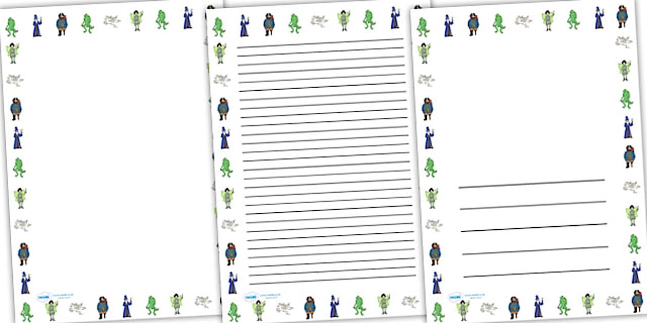 Fantasy Page Borders Portrait - Twinkl