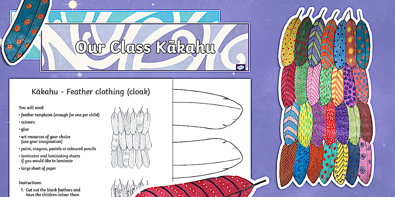Kākahu Collaborative Art Activity (teacher made) - Twinkl