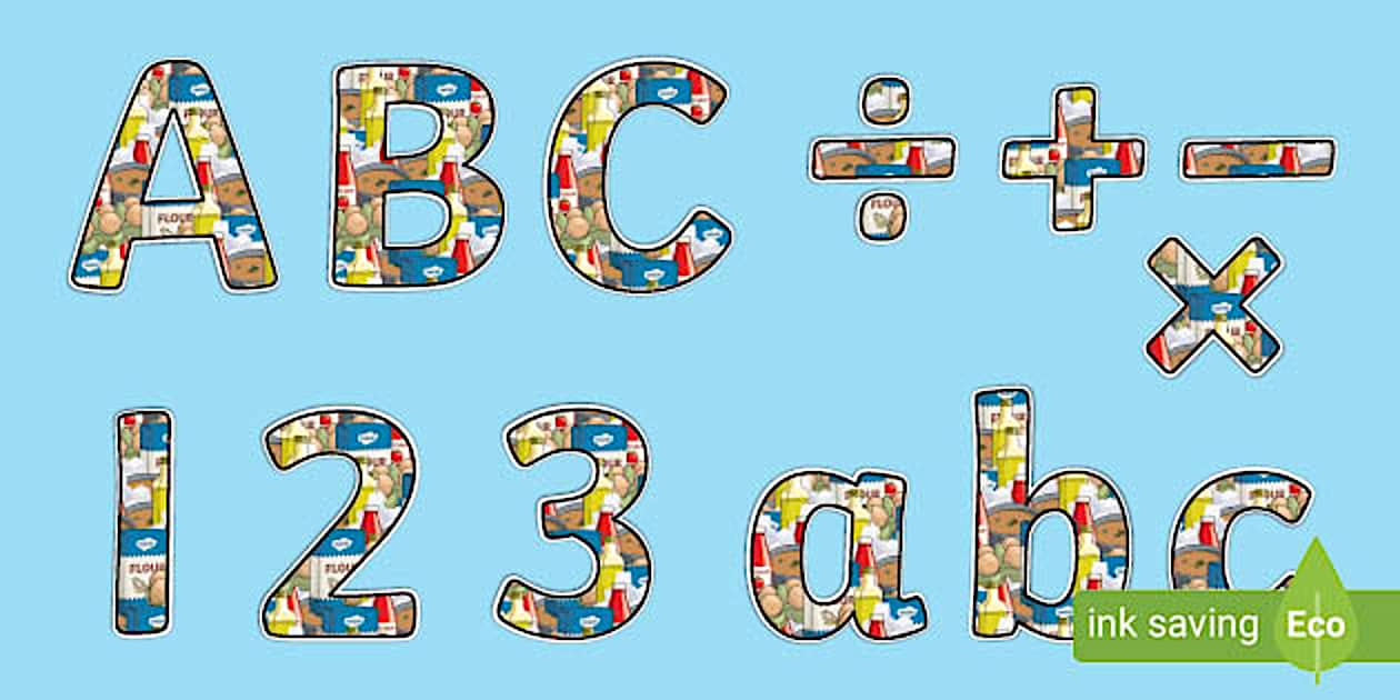Recipe Display Lettering (teacher made) - Twinkl