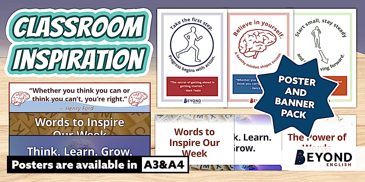 Classroom Inspiration Poster Pack - Display Posters