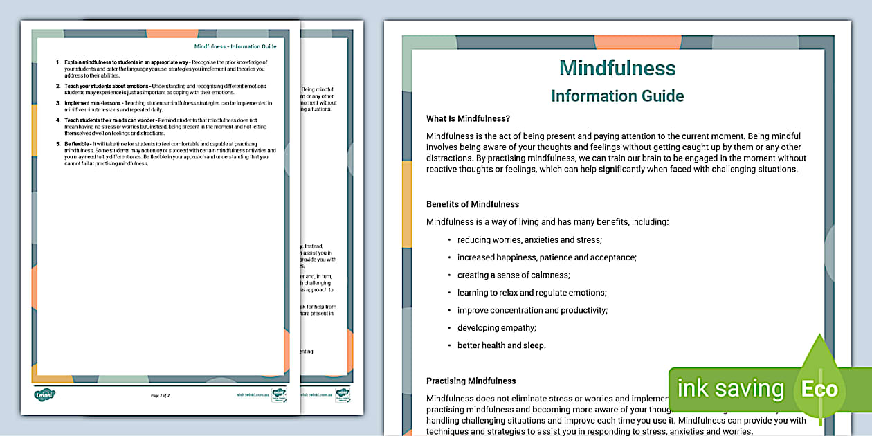 What is Mindfulness? Information Guide - Twinkl