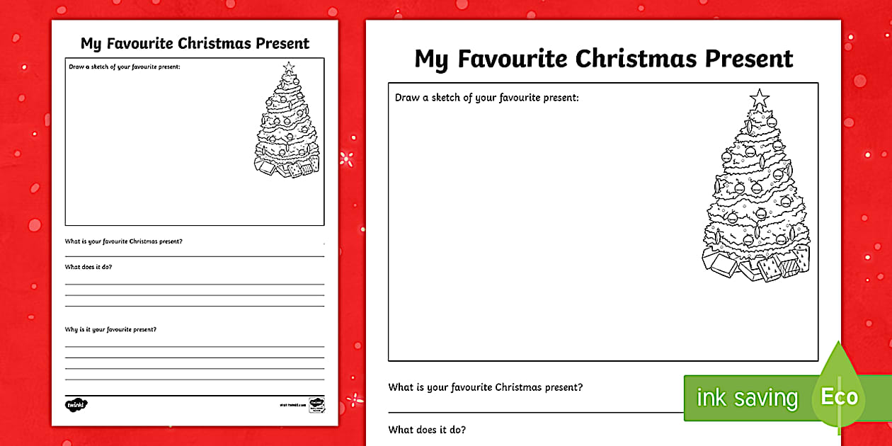 My Favourite Christmas Present Worksheet / Worksheet