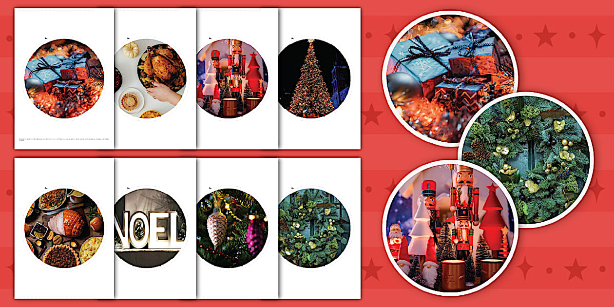 Découpages : Noël - Twinkl Affichage