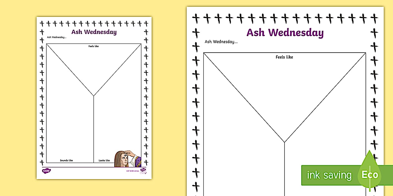 Ash Wednesday Y Chart Worksheet (Hecho por educadores)