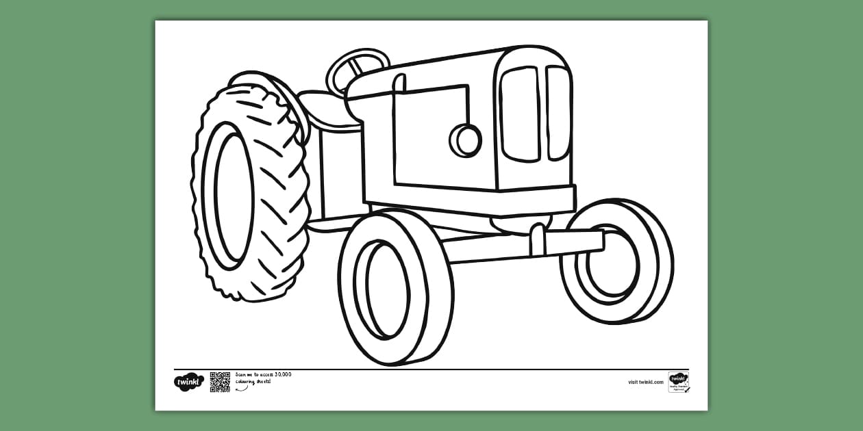 Free tractor coloring pages printable colouring sheets
